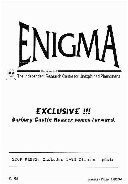 Enigma – The Journal of The Independent Research Centre for Unexplained ...